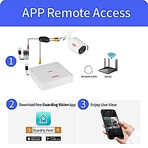 Tonton 5MP Lite 10 Channel Security Camera System,10CH H.265+ Hybrid DVR with 2TB HDD and 8PCS 2.0MP Weatherproof CCTV Bullet Cameras,Easy Remote Viewing,Motion Detection
