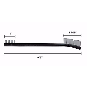Type-III Universal Gun Cleaning Kit with 100pc 6 Inch Tapered and Regular Tip Cotton Swabs and Black Double Sided Nylon Brush