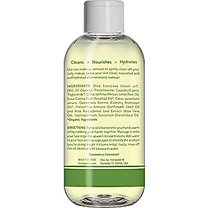 Emulsifying Deep Cleansing Oil and Make Up Remover - Face Cleanser for Women with Manuka Oil - Facial Moisturizer and Pure Cleansing Oil for All Skin Types (4oz)