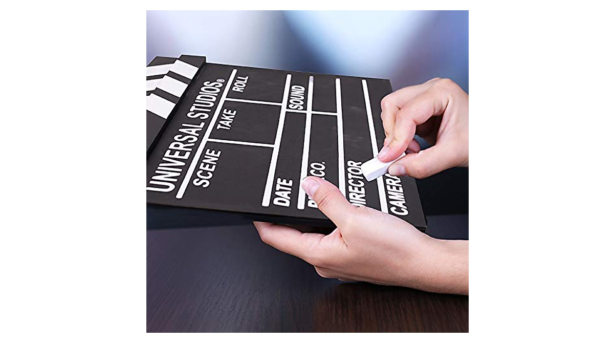 Movie Film Clap Board 12x11 Hollywood Wooden Clapper Board for Filmmaking