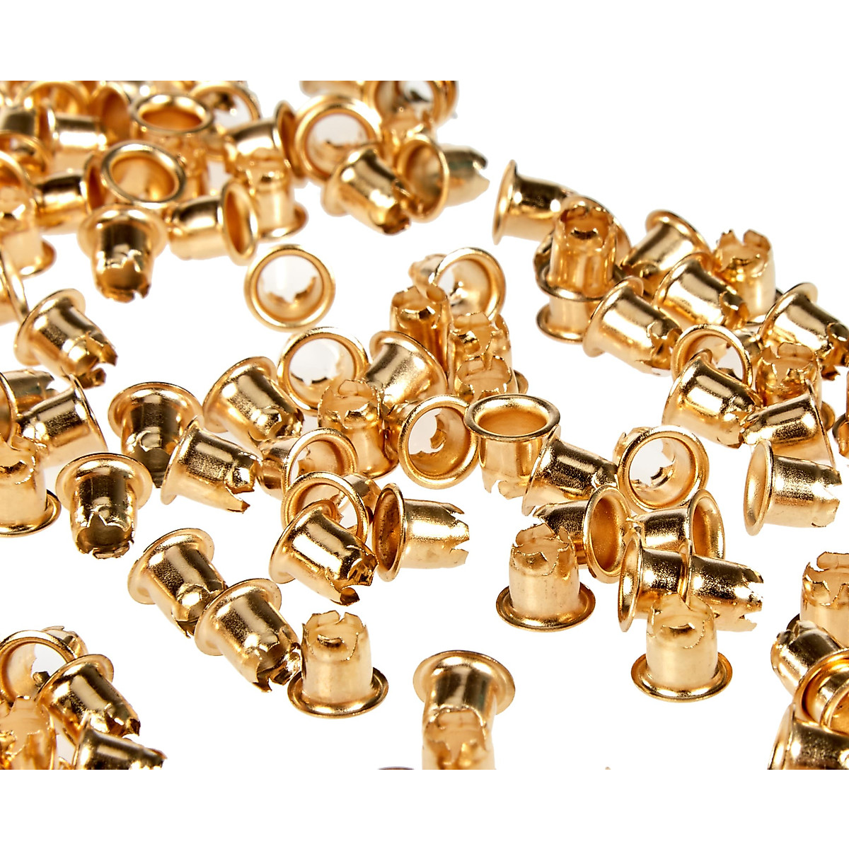 Rexel Natural Brass Finish Eyelets, for up to 30 Sheets, 4.7 mm Diameter and 5.5 mm Length, Use with Hole Punch and Eyelet Pliers, Copper Plated, Pack of 500, 20320052