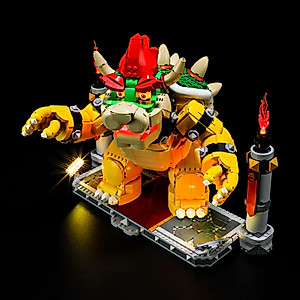 BRIKSMAX Led Lighting Kit for LEGO-71411 The Mighty Bowser - Compatible with Lego Super Mario Building Blocks Model- Not Include Lego Set