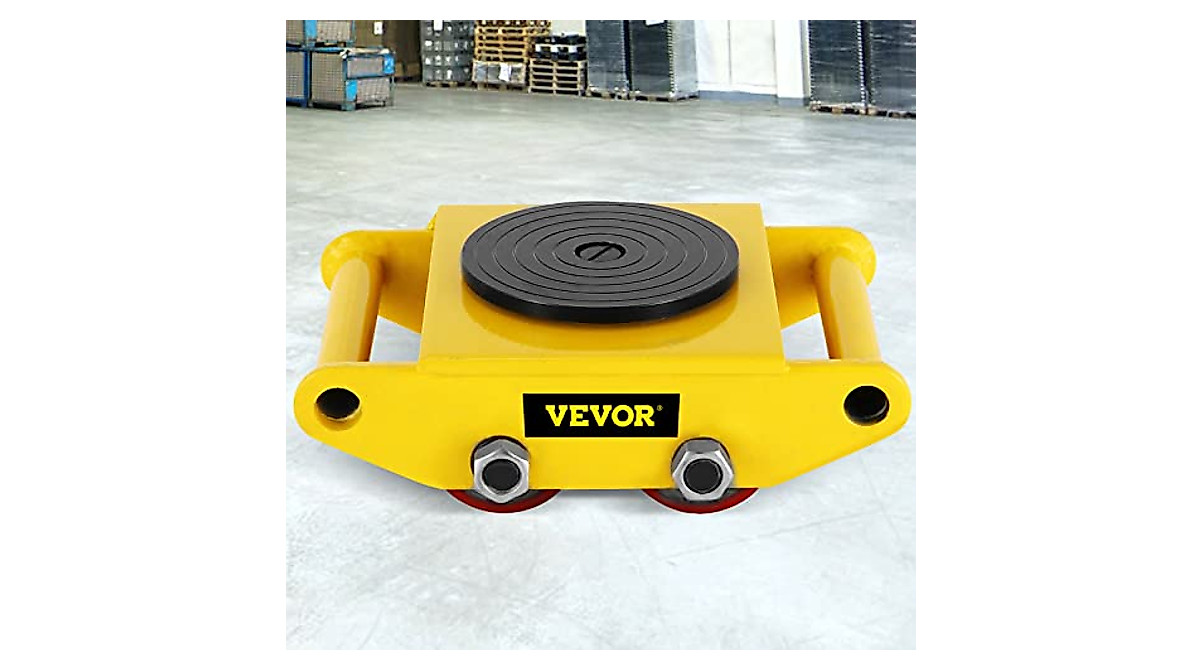 Heavy Duty Machinery Mover - 13,200 lbs Capacity with 360° Rotation