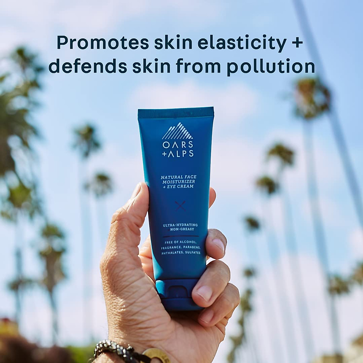 Oars + Alps Face Moisturizer and Eye Cream, Valentines Gifts for Him, Hydrates Skin with Shea Butter and Jojoba Oil, Anti Aging, Vegan and Gluten Free