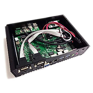 KINGDEL Industrial PC, Intel i5 8th Gen. CPU Mini PC, 8GB DDR4 RAM, 256GB NVMe SSD, 4K: 4096x2304, 2xCOM RS232, 4xUSB 3.0, HD Port, VGA, W-11 Pro, Fanless Computer
