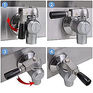 WeChef Commercial Deep Fryer 11.7L Stainless Steel Basket Single Tank Timer Drain Electric Countertop Restaurant Fryer