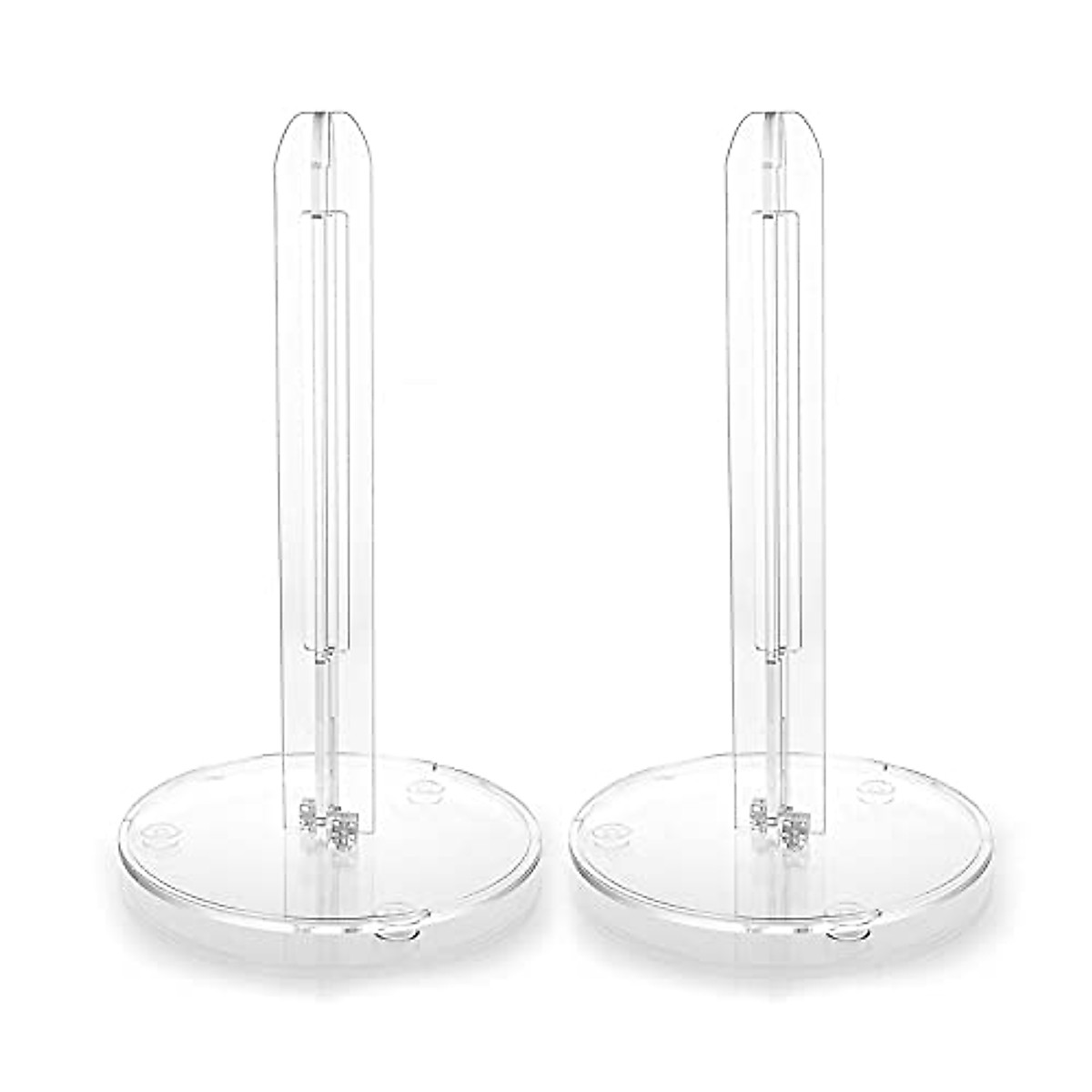 Paper Towel Holder Stand Roll Dispenser One-Handed Tear for Jumbo & Standard Paper Towel Rolls Clear Kitchen Countertops,Bars &Dining Tables