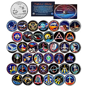SPACE SHUTTLE DISCOVERY MISSIONS Colorized Florida Quarters US 39-Coin Set NASA