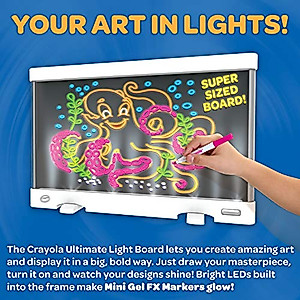 Crayola Ultimate Light Board for Drawing & Coloring - White, Light Up Kids Toy, Gift for Kids Ages 6, 7, 8, 9