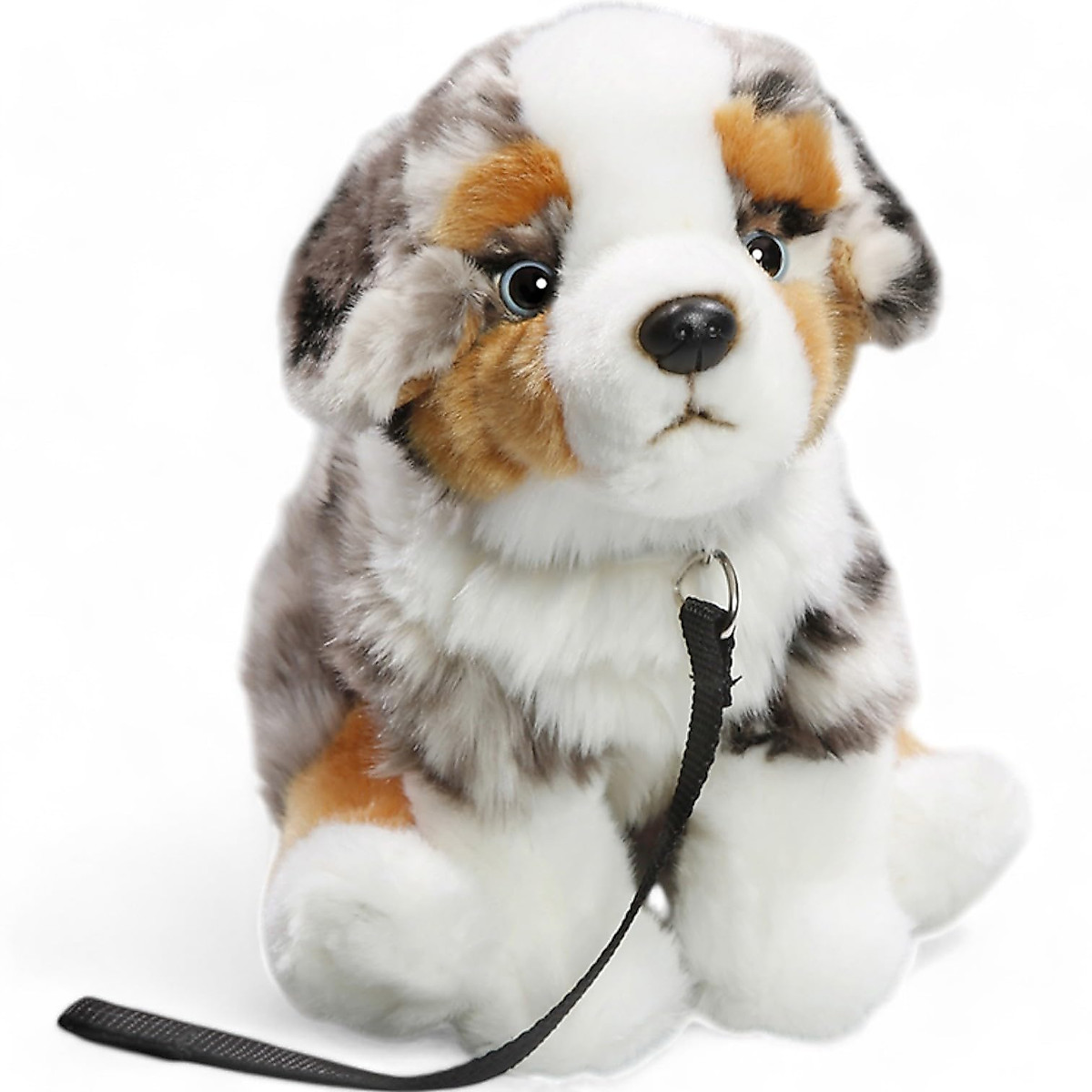 Carl Dick Australian Shepherd Dog with Lead 10.5 inches, 25cm, Plush Toy, Soft Toy, Stuffed Animal 3428