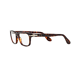Persol PO3012V Square Prescription Eyewear Frames, Havana/Demo Lens, 54 mm