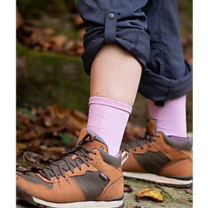 Farm to Feet Men's Damascus Lightweight Technical 3/4 Crew, Charcoal, X-Large