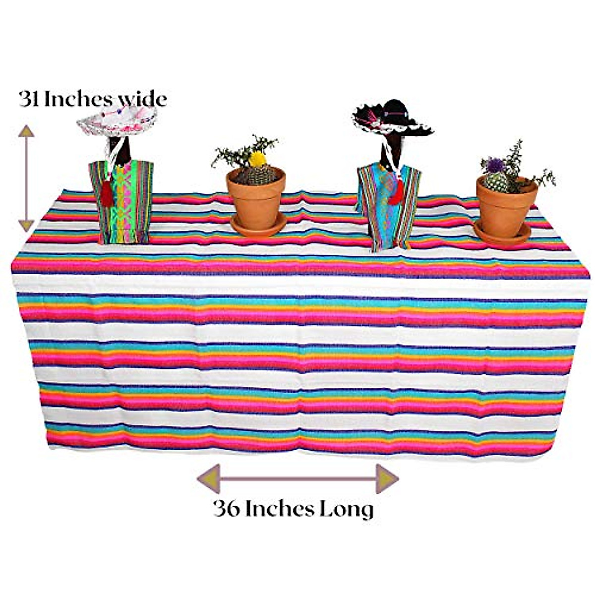 2 Yards Mexican Fabric, White Fabric by The Yard, Mexican Embroidered, Fiesta Decoration, Cinco de Mayo, Tela Mexicana.