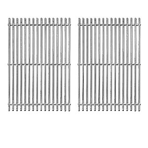 7639 Cooking Grates for Weber Spirit 300 & Spirit II 300 Series E310 E320 S310 S320 E/S 330, Weber Genesis Silver B/C Parts, Genesis Gold B/C, Spirit 700, Weber 900, Weber 7638 Grates, Stainless Steel