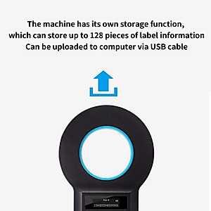 Bluetooth Animal Microchip Tag Reader Scanner, Symcode Wireless RFID EMID Animal Handheld Reader Pet ID Scanner Rechargeable Animal Chip Scanner Pet Tag Scanner FDX-B(ISO 11784/11785) ID64 RFID