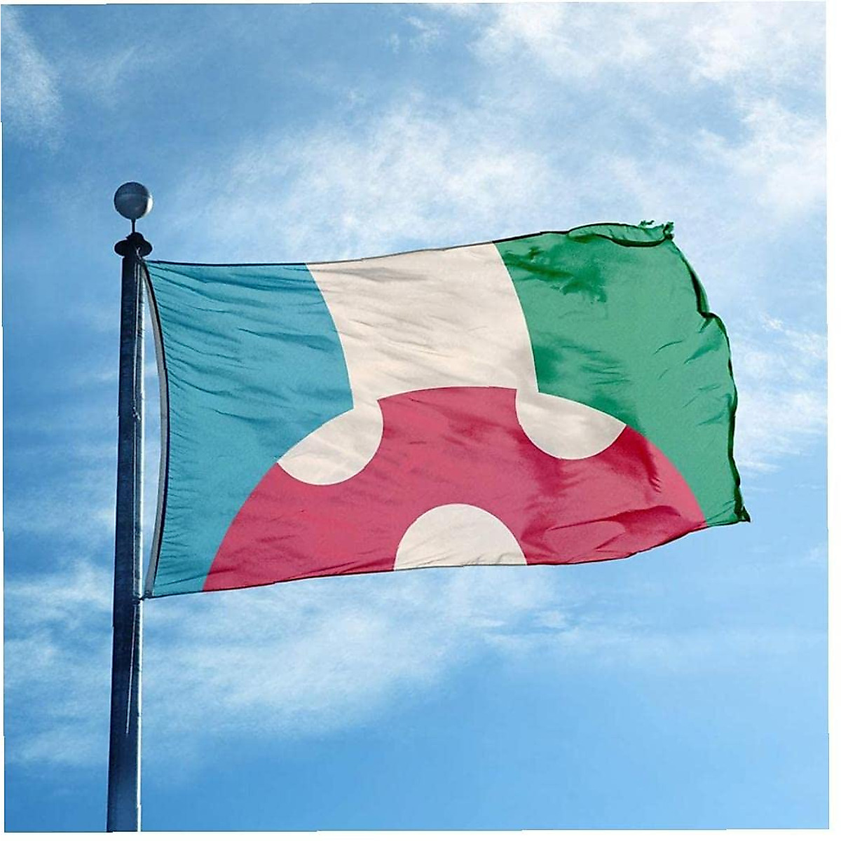 Froiny Flagnshow Kinokokingdom Dreamsmp Flag and Banners 60 * 90cm Ft Dream SMP Kinoko Kingdom Flags with Grommets White One Size