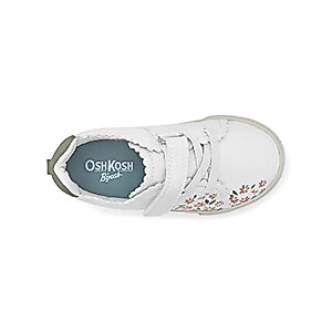 OshKosh B'Gosh Girls Sweetie Sneaker, White/Multi, 4 Toddler