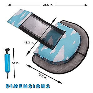 Rescue Raft Animal Saving Escape Ramp for Swimming Pool, Critter and Frog Saver, Pool Escape Ramp, Pool Floating Pad for Swimming Pool, Friendly Cloud Design (2 Pack)