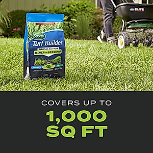 Scotts Turf Builder Triple Action Built For Seeding - Weed Preventer and Fertilizer for New Lawns, 1,000 sq. ft., 4.3 lbs.
