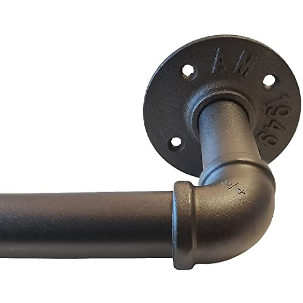 FELIDESIGN Outdoor Curtain Rod, 1 Inch Industrial Curtain Rod, Stainless Steel Curtain Rods, Black Curtain Rod, Curtain Rods for Windows 28 to 48, Rust Resistant for Indoor/Outdoor Use