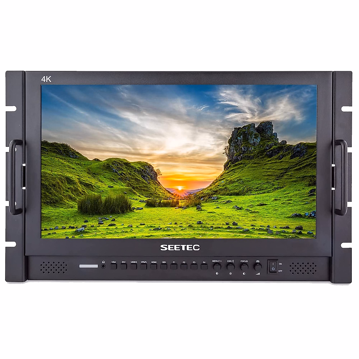 SEETEC P173-9HSD-RM 17.3" 7RU Rack Mount Broadcast LCD Monitor Full HD 3G-SDI/HDMI with 1920×1080 3G-SDI HDMI AV YPbPr
