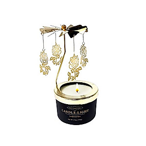 Gifts for Women,Funny Gifts for Her,Birthday Gifts for Women,Unique Candle Gifts for Colleagues,Mom and Wife,Birthday,Valentines Day Gifts for Her,Rotating Scented Candles(Rose).