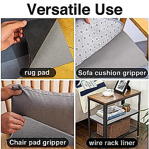 BUTJIJV Thicken Shelf Liner for 12 inch Wire Shelving - (5mm Thick) 11.4×98 Inch, Heavy Duty Wire Shelf Liner, Strong Grip, Non-Slip, Easy to Cut Drawer Liner