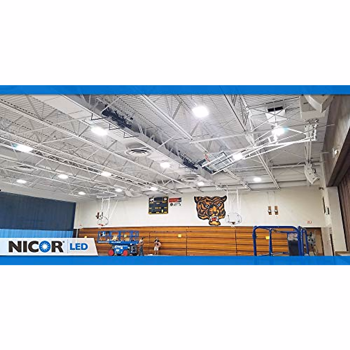 NICOR Lighting HBL3321UNV50K LED High Low Bay, White