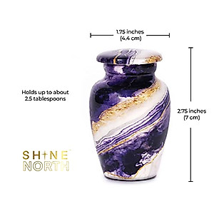 Shine North Urns for Ashes Adult Male Urns for Human Ashes Adult Female with 4 Small Urns for Human Ashes