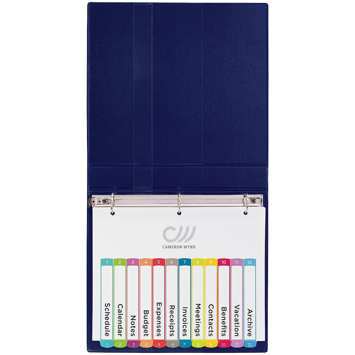 Avery 12 Tab Dividers for 3 Ring Binders, Customizable Table of Contents, Multicolor Tabs, 1 Set (11843)