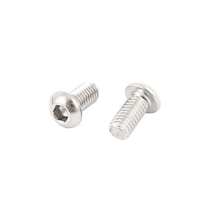 uxcell M6x12mm Stainless Steel Hex Socket Button Head Screws 50 Pcs