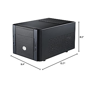 Cooler Master RC-130-KKN1 Elite 130 - Mini-ITX Computer Case with Mesh Front Panel and Water Cooling Support
