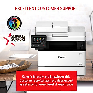 Canon imageCLASS MF453dw All-in-One Wireless Monochrome Laser Printer | Print, Copy, & Scan| | 5" Color Touch LCD | One Pass Duplex Scan