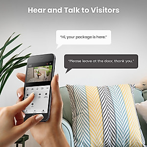 Feit Electric CAM/WM/WiFi/BAT 1080p HD Outdoor Battery Powered WiFi Smart Home Security Camera with Night Vision, 2-Way Audio, White