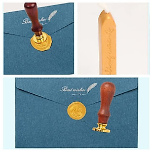 FUISSE Quill Pen and Ink Set Oil Painting Style Birthday Creative Gift Feather Dipped Pen Set English Calligraphy Pen Vintage Gift Box, E