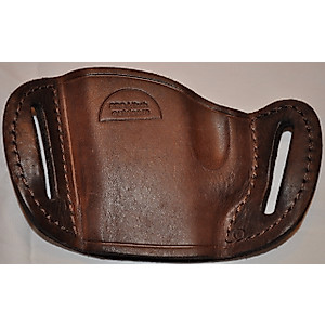 Brown Leather Belt Slide Gun Holster for Ruger P94, P95, SR9, 22/45
