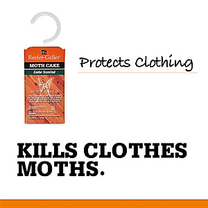 Reefer-Galler Cedar Moth Cake (1) Kills Clothes Moths, Carpet Beetles, and Eggs and Larvae