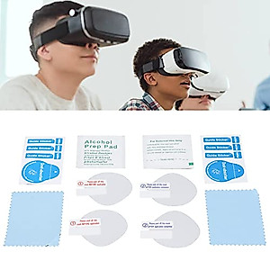 Kafuty-1 4Pcs VR Glasses HD Lens Protective Film for Oculus Quest 2, Scratch Proof, Sweat Proof, Dust Proof, Virtual Reality Glasses Accessories Lens Film Protective