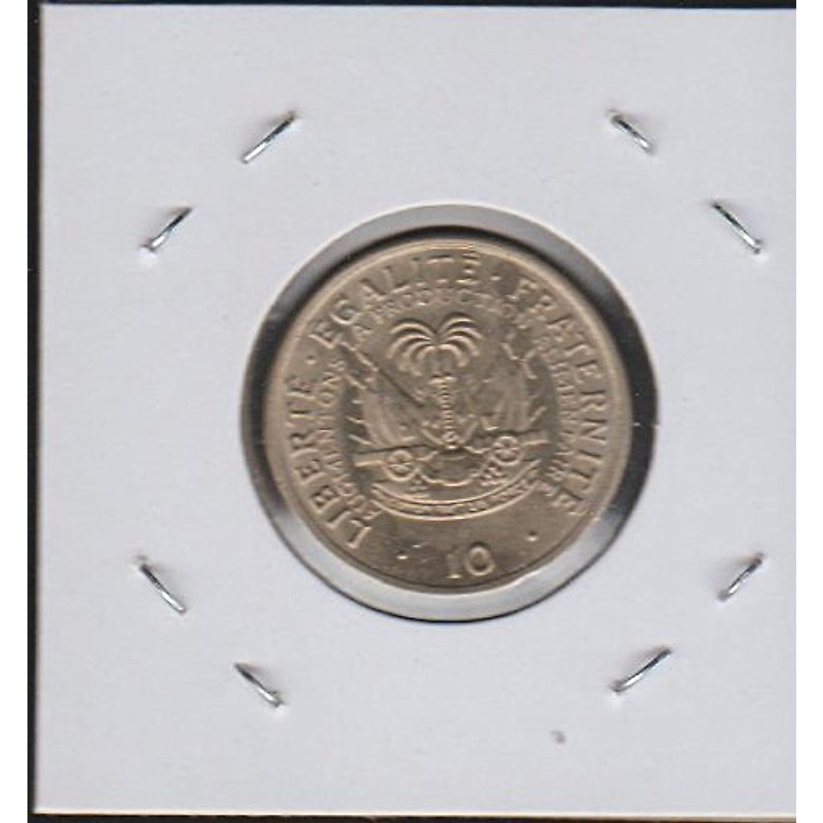1975 HT President Jean-Claude Duvalier Left Dime Choice About Uncirculated Details