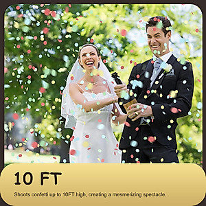 POPUPARTY Champagne Bottle Party Popper - 15.3'' (1 Pc.) - for Birthday, Celebration, Wedding, New Year, Party Decoration