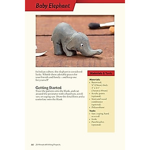 20-Minute Whittling Projects: Fun Things to Carve from Wood (Fox Chapel Publishing) Step-by-Step Instructions & Photos to Whittle Expressive Figures; Wizards, Gargoyles, Dogs, & More for Gift-Giving