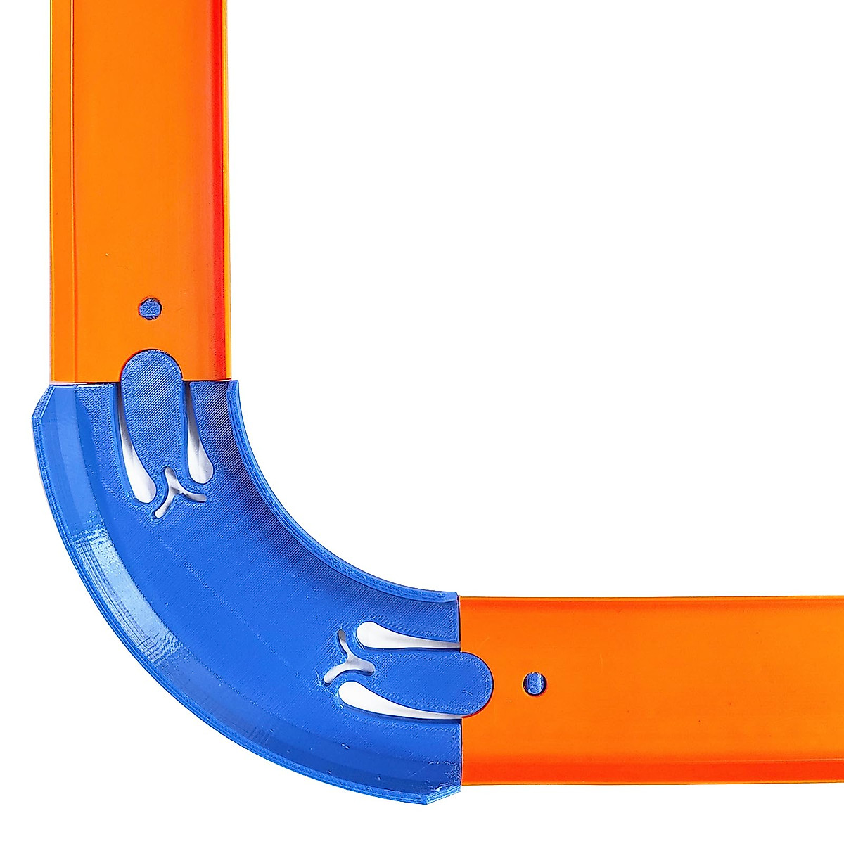 ARSUNOVO Racetrack Connectors Compatible with Hot Wheels,90 Degree Banked Turn,2 Packs