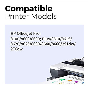 myCartridge 950XL 951XL Compatible Ink Cartridges Replacement for HP 950XL 951XL (Black Cyan Magenta Yellow,4-Pack) Fit HP OfficeJet Pro 8600 8610 Printer Ink