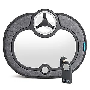 Munchkin® Brica® Breeze Baby in-Sight® Fan Car Mirror, Grey