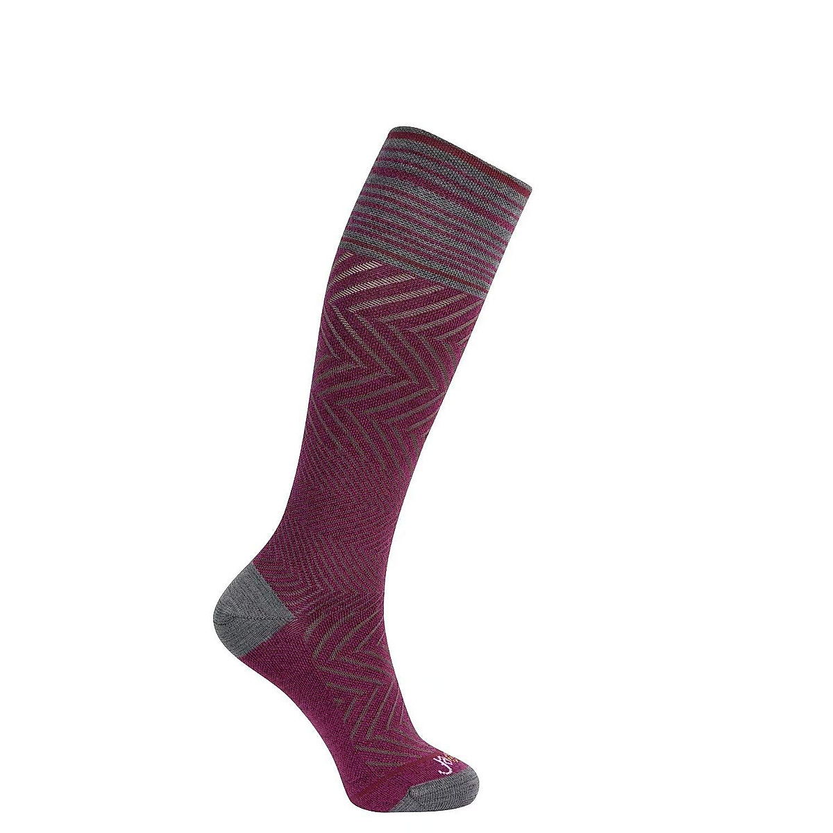 ja vie JAVIE 76% Merino Wool Graduated Compression Socks for Women & Men (15-20mmHg) Fuchsia