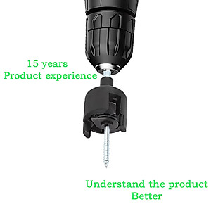 50 Pcs Black Electric Fence Insulator Screw-in Insulator Fence Ring Post Wood Post Insulator and 1 Pc Insulator Socket Tool(Grid System Accessories for Animal Husbandry Electronic)