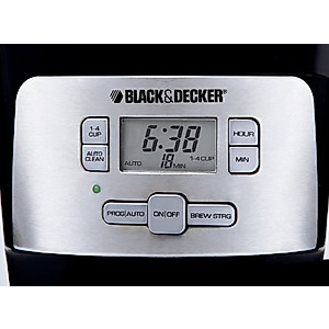 BLACK+DECKER 12-Cup Programmable Coffee Maker, Black