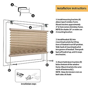 Eazy2hD RV Blinds for Camper Windows （32" W x 24" L） Day & Night RV Adjustable Shutters Privacy Protection UV Protection for RV Camper Travel Trailers Motorhome