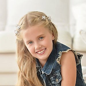 Hotop Hair Clip, 24 Pcs Small Mini Hair Claw Clips for Girls and Women, Non-Slip Plastic Tiny Jaw Clips, Clear