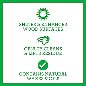 Trinova Wood Cleaner, Conditioner, Wax & Polish - Spray for Furniture & Cabinets - Removes Stains & Restores Shine - Wax & Oil Polisher - Works on Stained & Unfinished Surfaces - 18 fl oz